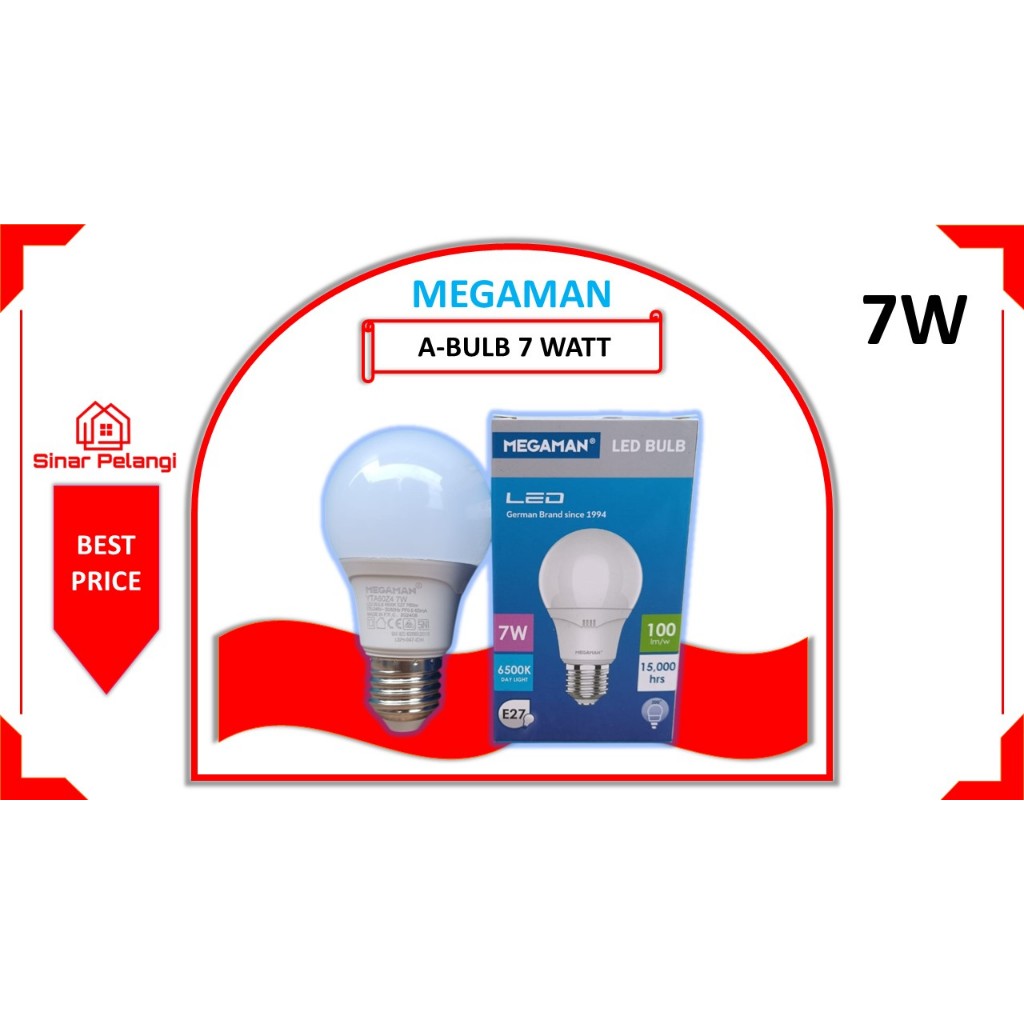 Jual Megaman Lampu LED A-Bulb 7W | Shopee Indonesia