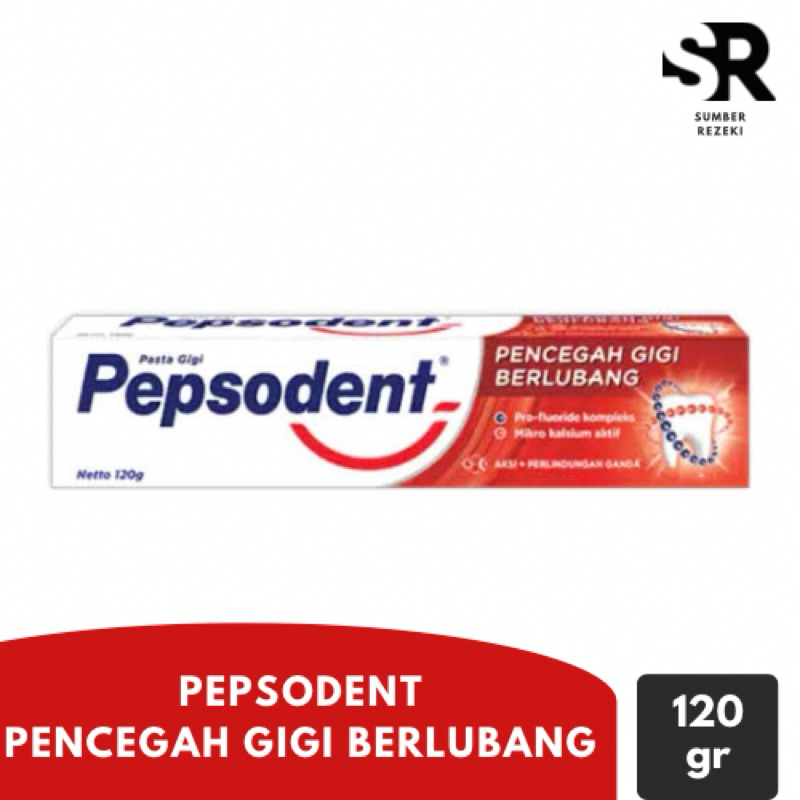 Jual Pepsodent Merah Putih Pencegah Gigi Berlubang kemasan 120gr ...