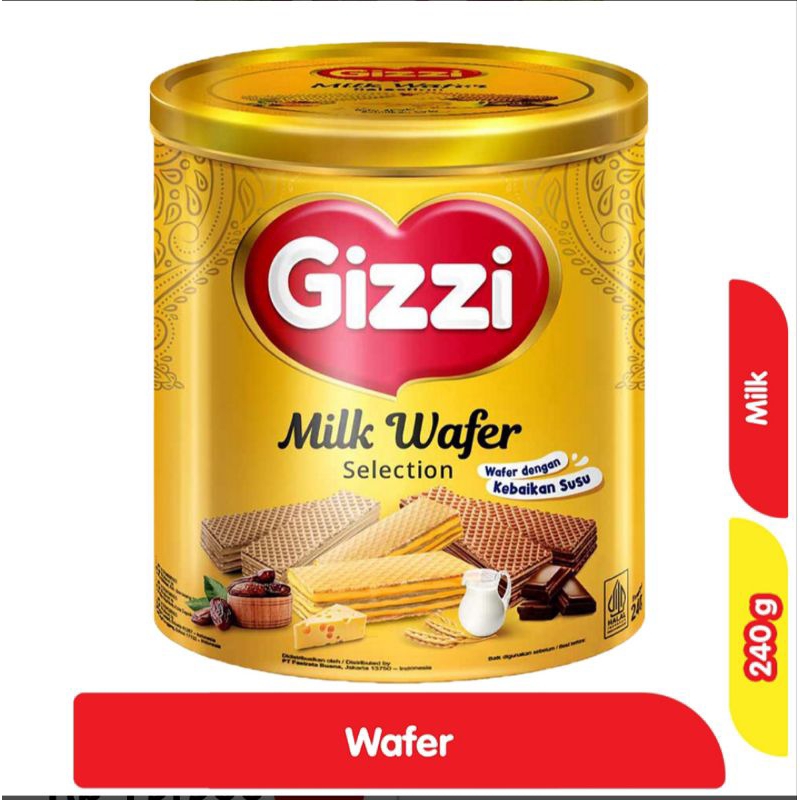 Jual Gizzi Select Wafer Susu Kaleng 240 g | Shopee Indonesia