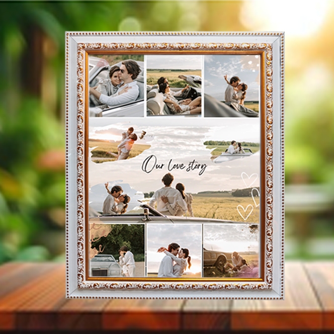 Jual BINGKAI / FRAME UKURAN A3 / 16 INCI + CETAK FOTO SEMI KANVAS ...