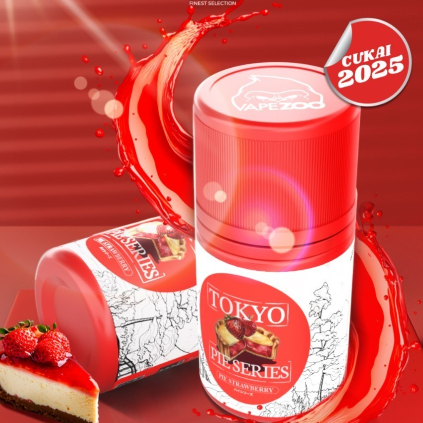 Jual TOKYO PIE SERIES V2 STRAWBERRY 60ML 3MG 6MG BY VZ X TIGAC | Shopee ...