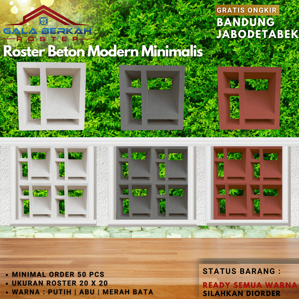 Jual ROSTER BETON MINIMALIS, Loster Beton Minimalis, Lubang Angin ...