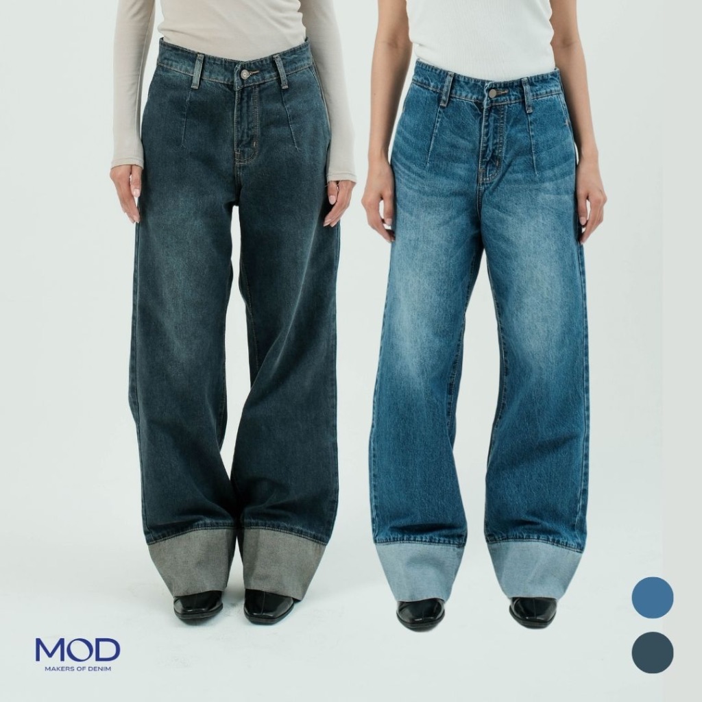 Jual MOD Studio | Odin Folded Celana Jeans - Straight jeans ( bahan ...