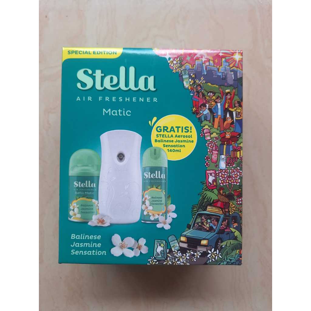 Jual Stella Matic Box Set Balinese Jasmine (Alat + Refill + Baterai ...