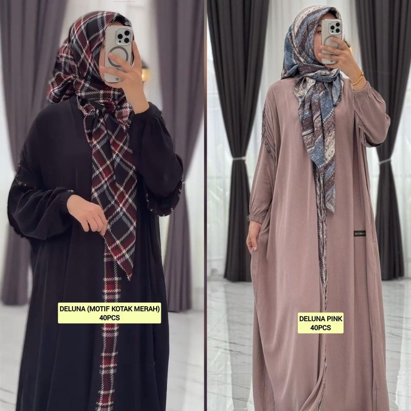 Jual (( READY STOK )) KAFTAN DELUNA SET HIJAB / KAFTAN DELUNA BY ANJANI STORE / ANJANI STORE BY ...