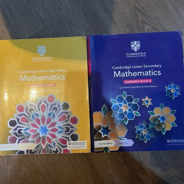 Jual buku Cambridge Lower Secondary Mathematics Learner’s book 7 & 8 (second handed) | Shopee ...