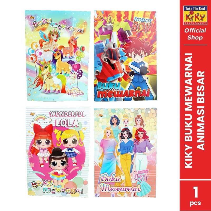 Jual Buku Mewarnai KIKY BERBAGAI UKURAN / Coloring Book (1 pcs ...