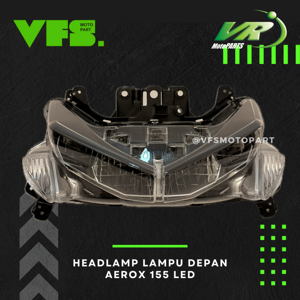 Jual Lampu depan+LED/headlamp/reflector Yamaha aerox 155 ORIGINAL VR ...