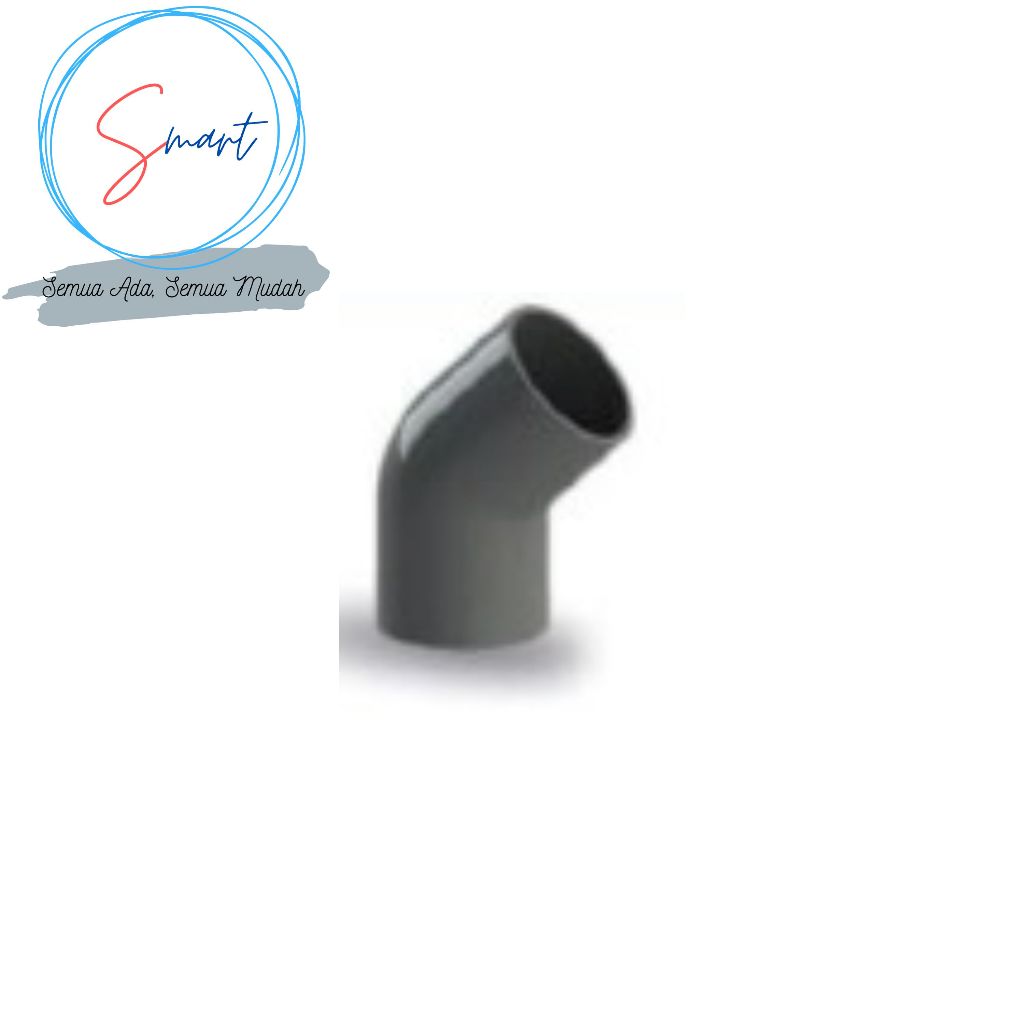 Jual RUCIKA Elbow AW 45 derajat 1 inch Knee Sambungan Fitting Pipa PVC | Shopee Indonesia