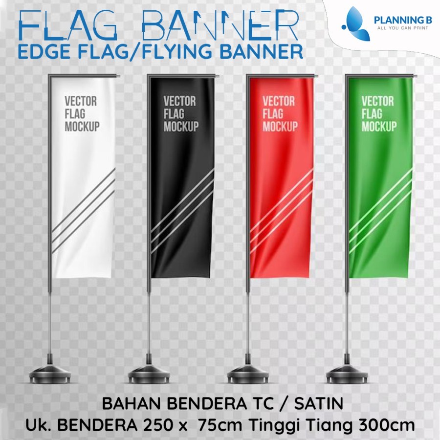 Jual Flag Banner / Flying Banner Edge Flag Banner | Shopee Indonesia
