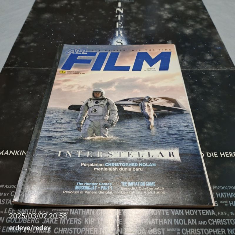 Jual Majalah All Film Cover Interstellar | Shopee Indonesia