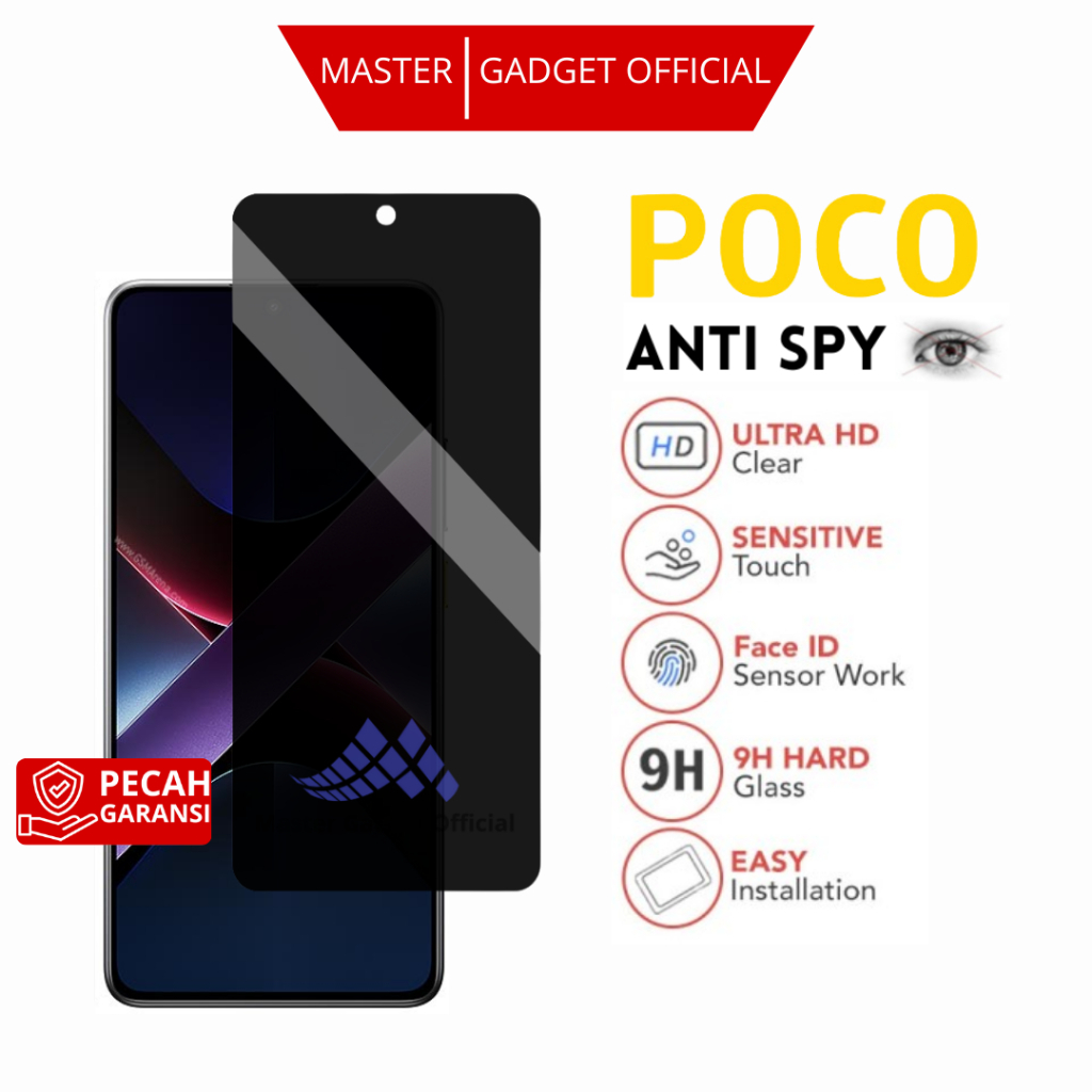 Jual Tempered Glass Anti Spy Poco X7 Pro 5G X6 5G X6 PRO 5G X5 5G X5 PRO 5G X3 GT X3 PRO X3 NFC ...