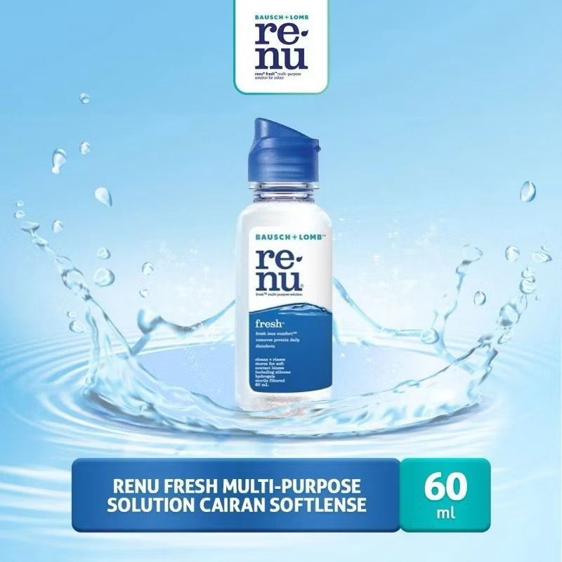 Jual Air Softlens RENU FRESH 60ml By Bausch + Lomb / Cairan Softlens ...