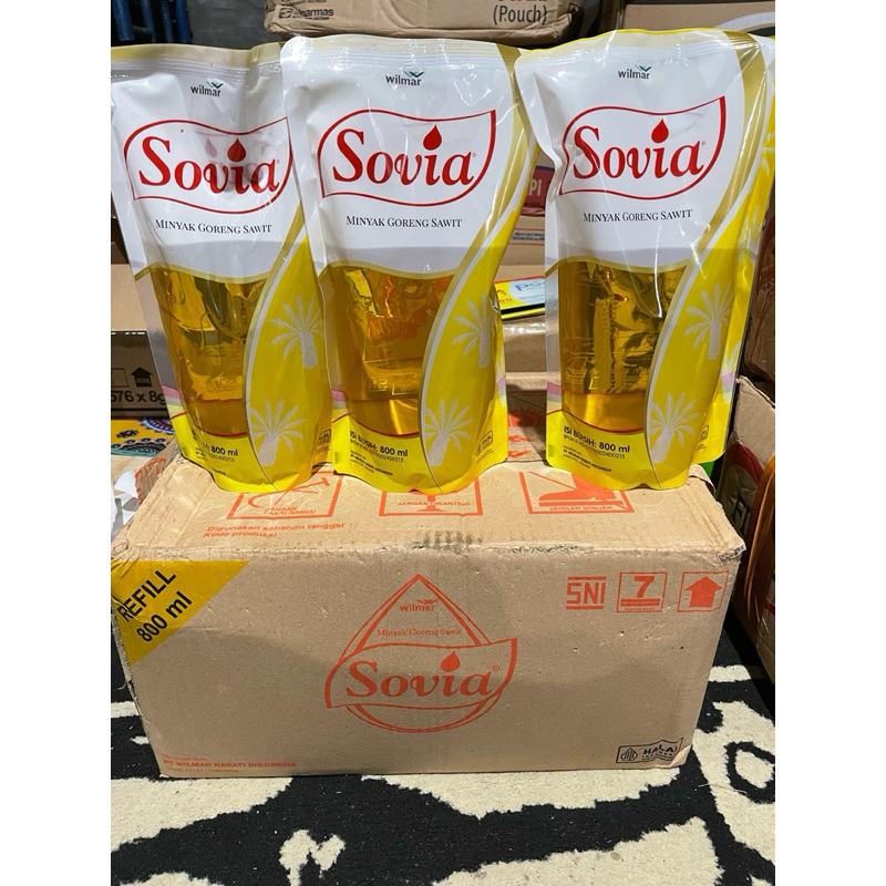 Jual Minyak Goreng Sovia 800ML ( 1pcs ) | Shopee Indonesia