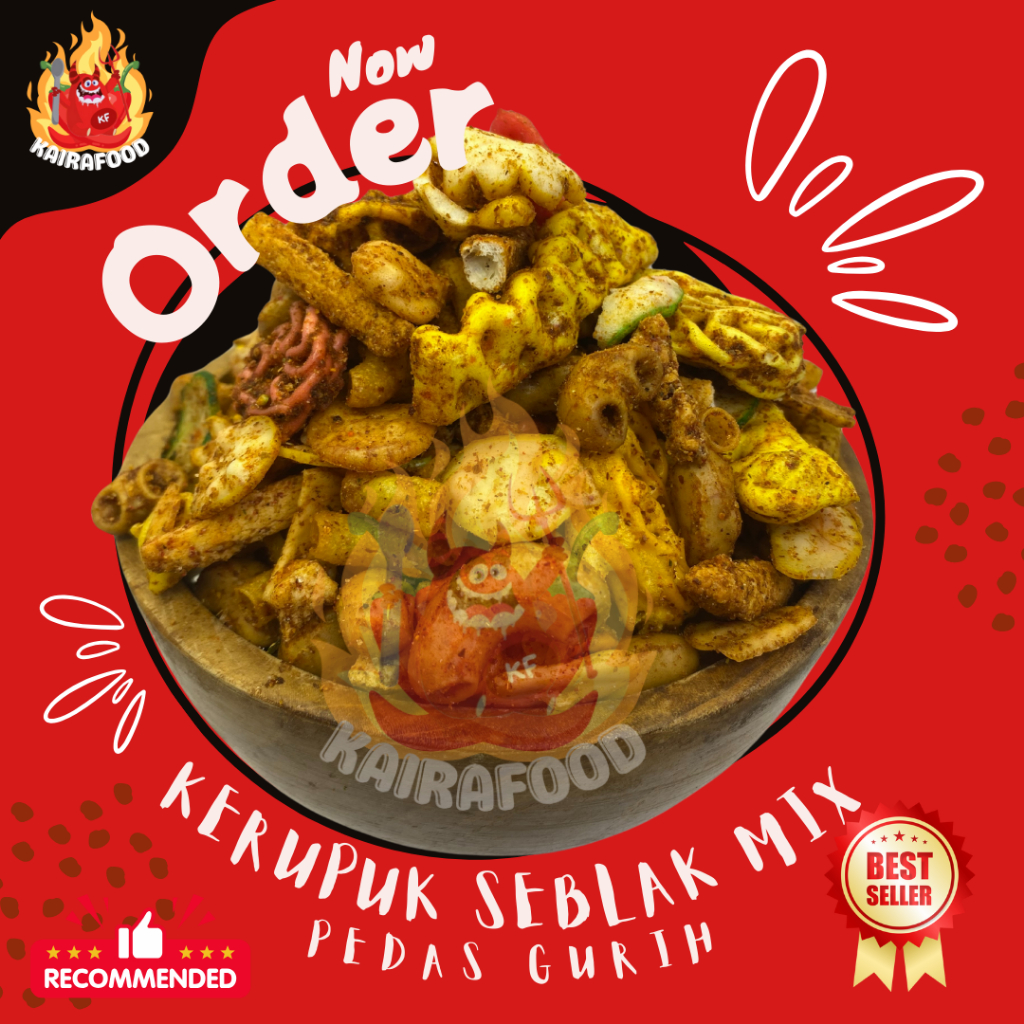 Jual 1 KG KERUPUK SEBLAK MIX PEDAS | Shopee Indonesia