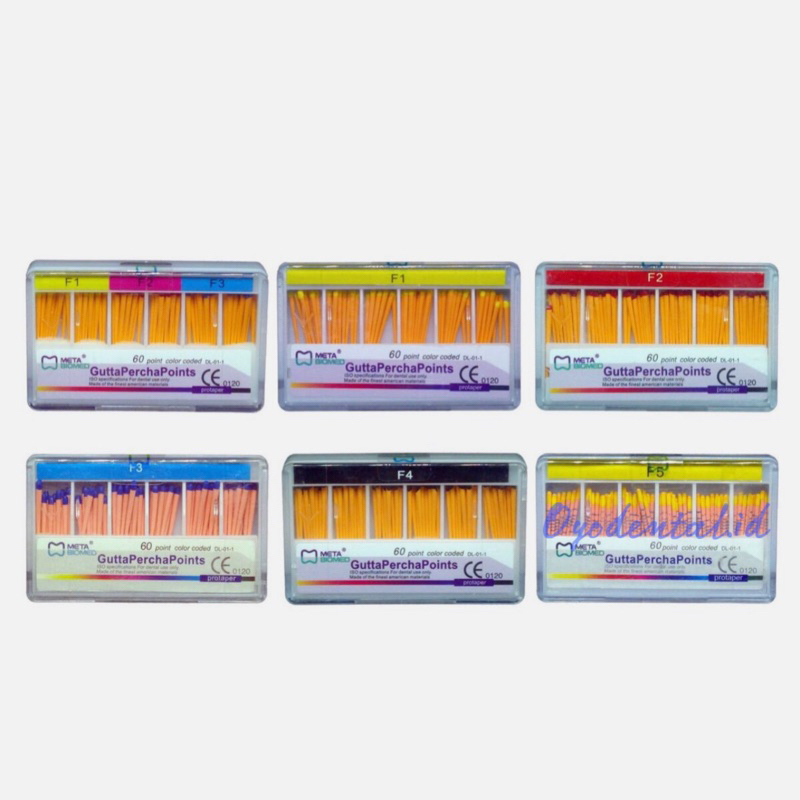 Jual Dental Gutta Percha Metabiomed F1 F2 F3 F4 F5 / Guttap Protapper ...