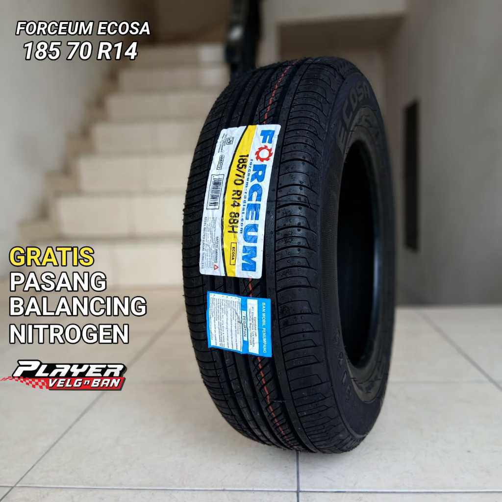 Jual BAN MOBIL TUBLES RING14 BAN STANDAR AVANZA XENIA FORCEUM ECOSA UKURAN 185/70 R14 | Shopee ...