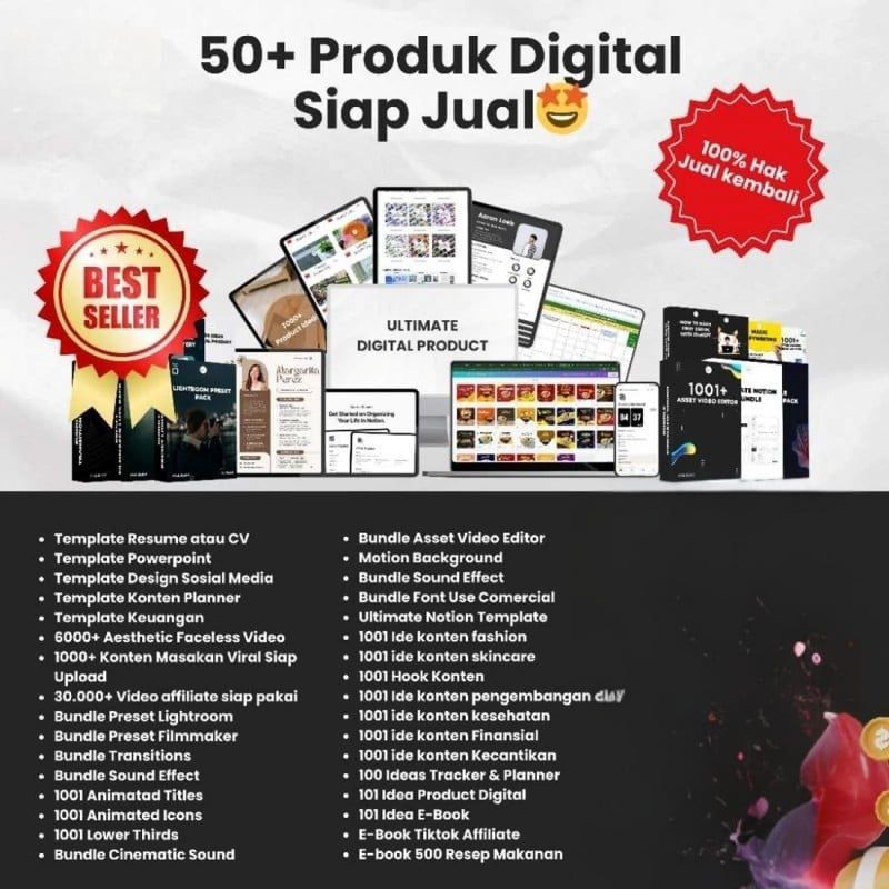 Jual 50 PLR PRODUK DIGITAL MARKETING - ECOURSE TEMPLATE SOFTWARE | Shopee Indonesia