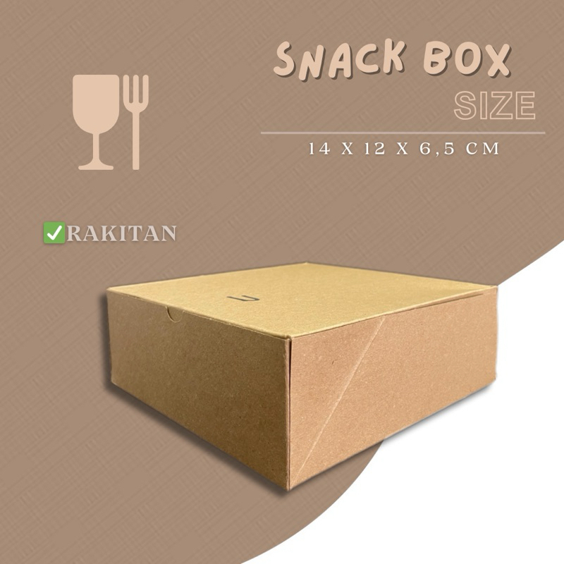Jual DUS SNACK - SNACK BOX CRAFT, KOTAK KEMASAN MAKANAN UKURAN 14 dan ...