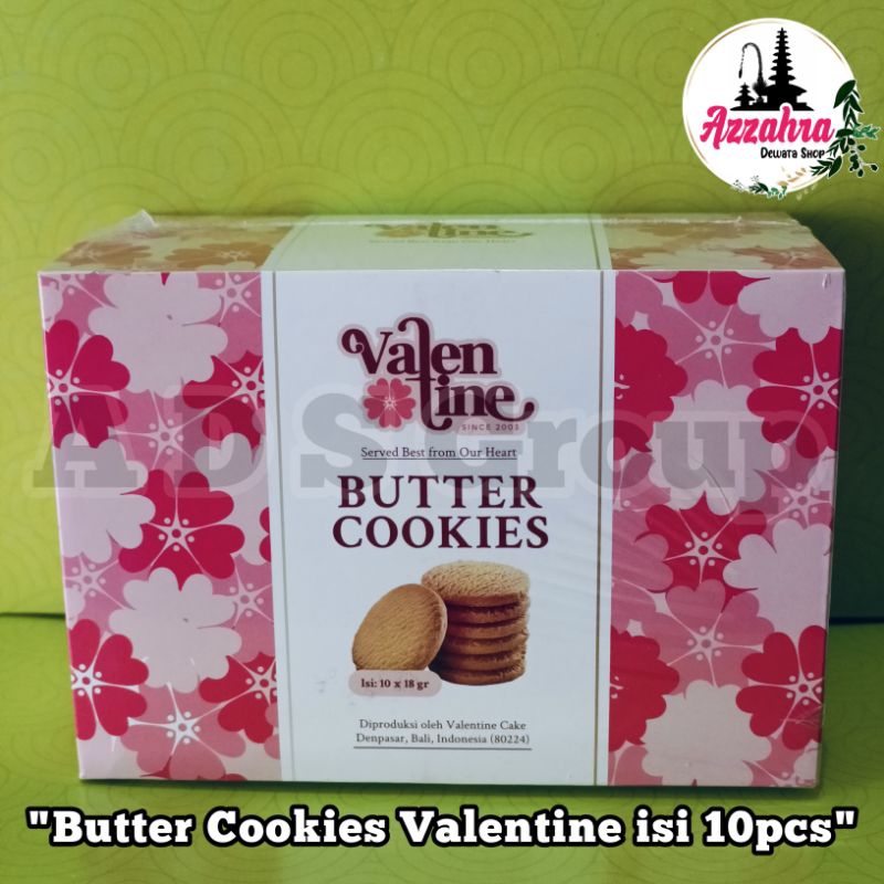 Jual Cookies Butter Cookies VALENTINE Kemasan Box Premium isi 10pcs dan ...
