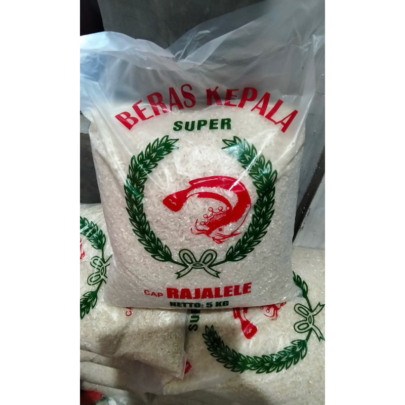 Jual BERAS KEPALA SUPER CAP RAJA LELE 5KG | Shopee Indonesia