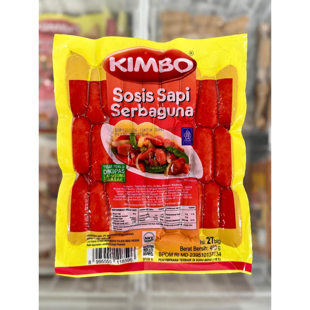 Jual Kimbo Sosis Sapi Serbaguna Cocktail isi 27pcs 450gr - Sosis Sapi ...