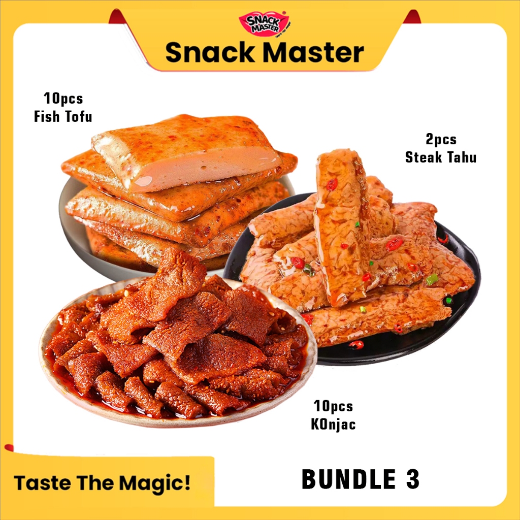 Jual Snack Master - [Bundle 3] 10pcs Fish Tofu Konjac 10gr 2pcs Steak ...