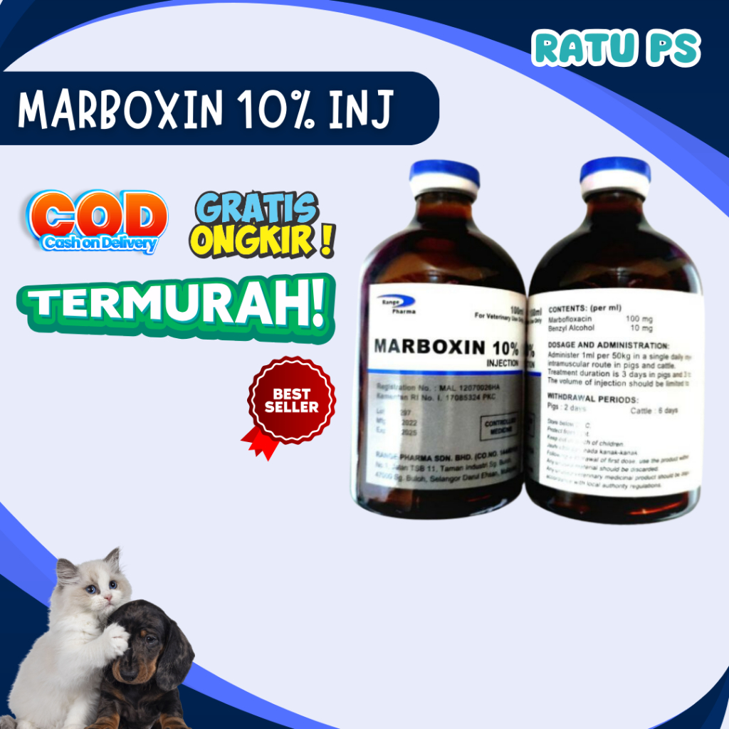 Jual Marboxin 10% 100 ml - Marbofloaxin 100 ml | Shopee Indonesia