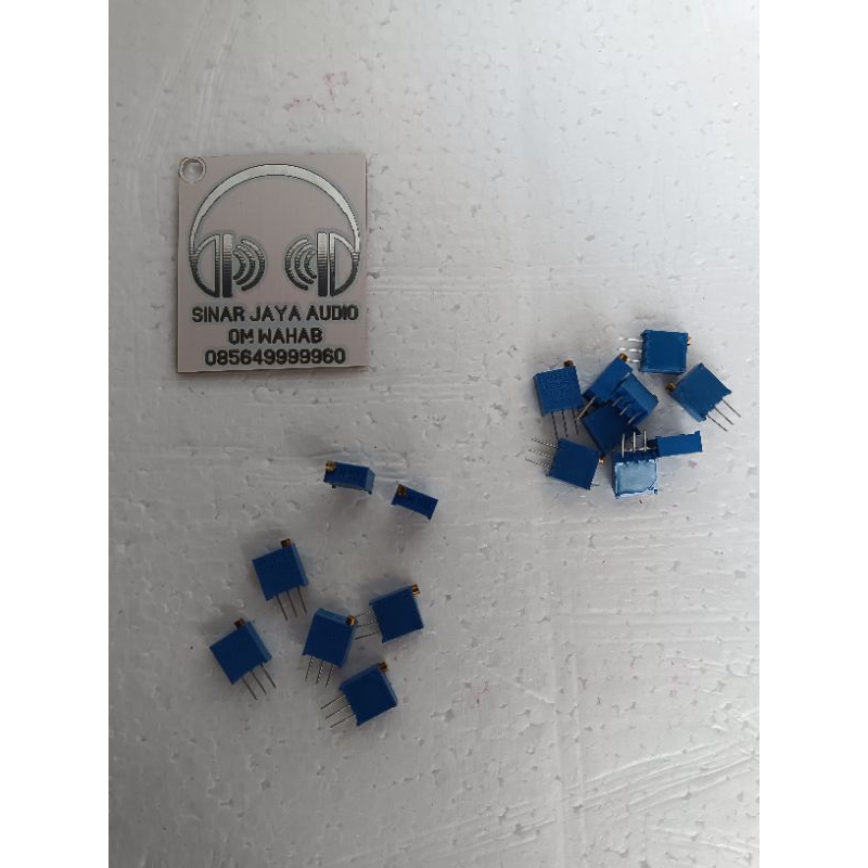 Jual Multiturn VR variable resistor 3296W 102 1k dan 101 100ohm 103 10K ...