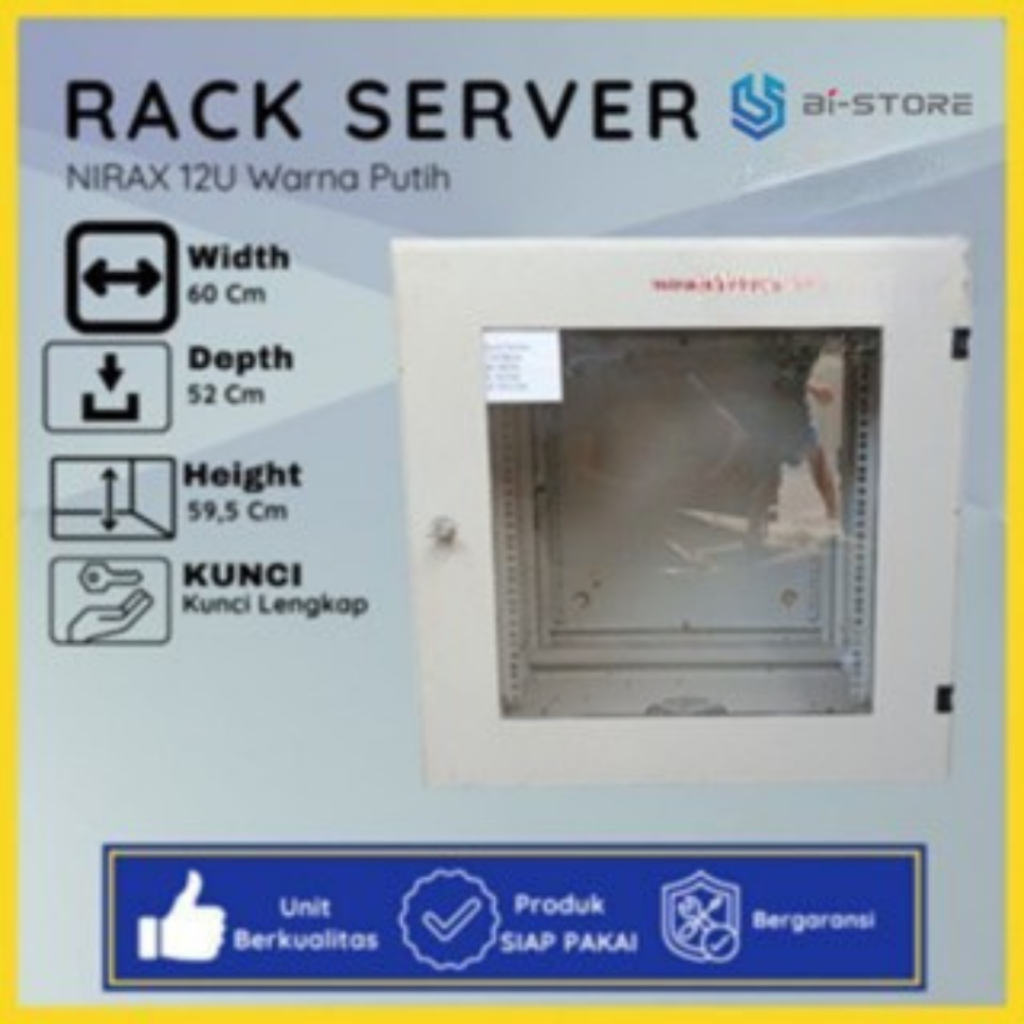 Jual Rack Server Wallmount 12U Warna Putih Siap Pakai Harga Murah ...