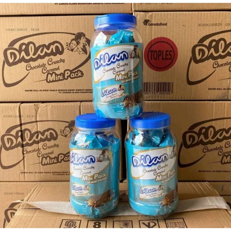 Jual DILAN TOPLES MINI PACK CHOCO CRUNCHY CARAMEL 1 PACK ISI 25 PCS ...