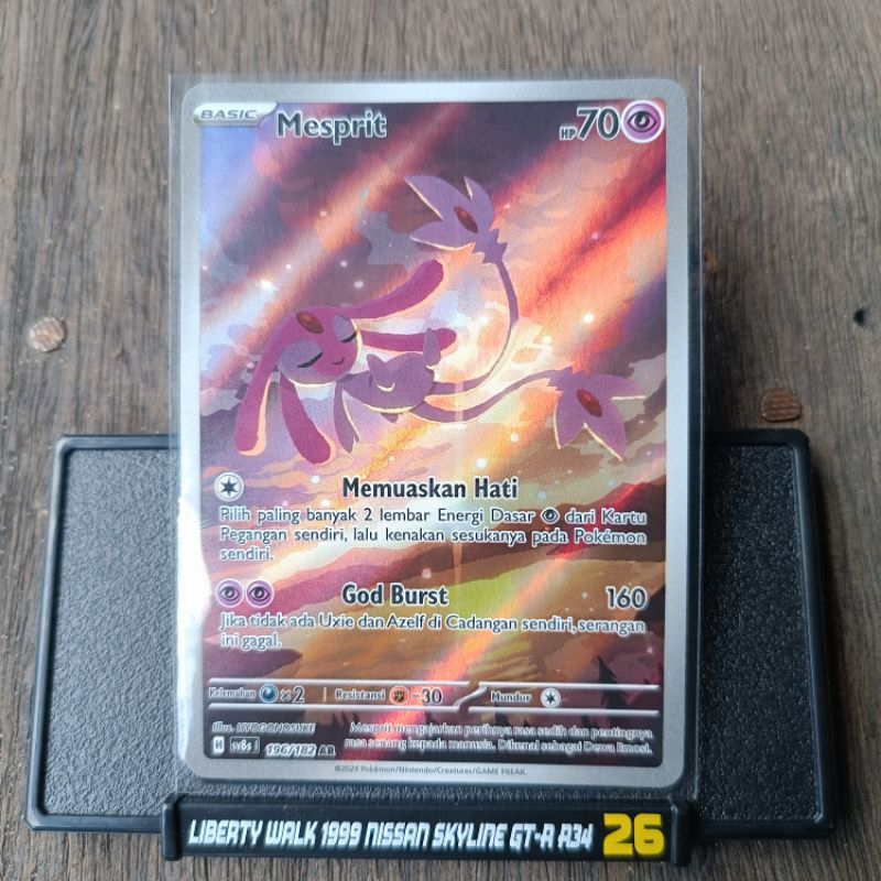 Jual Kartu Pokemon Mesprit (AR) - 196/182 - Booster Pack "Kilat Rasi" (SV8s) - Pokemon TCG ...
