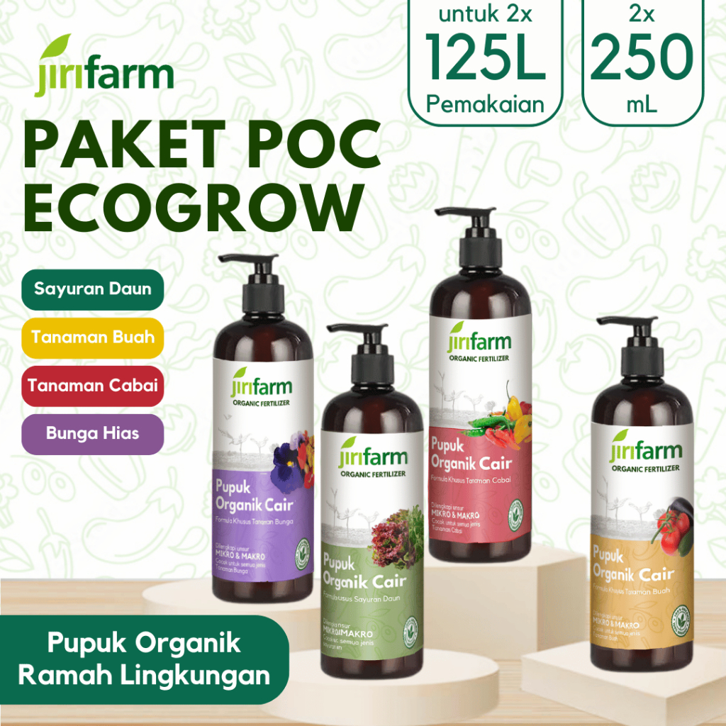 Jual JIRIFARM - PAKET 2PCS Pupuk Organik Cair Tanaman Daun Sayur Buah ...