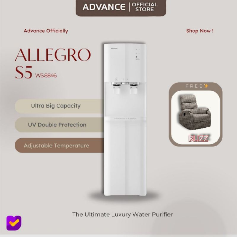 Jual Advance - Dispenser Reverse Osmosis Allegro S5 Ultimate | Tanpa ...