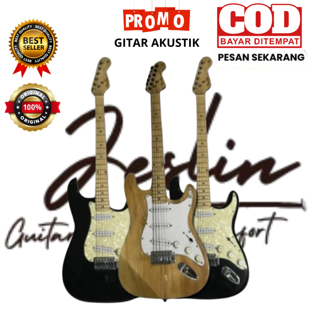Jual Gitar Elektrik Stratocaster Gratis Packing Kayu | Shopee Indonesia