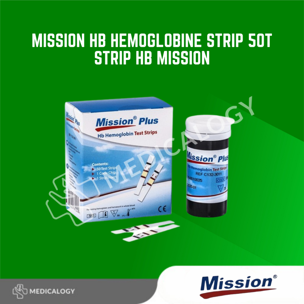 Jual MISSION HB Hemoglobine Strip 50T / Strip HB Mission | Shopee Indonesia