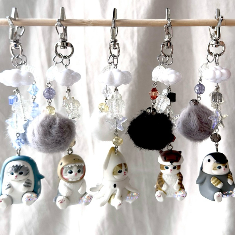 Jual Sea Mofusand Charm ｡𖦹°‧ | Sea Series | Pompom | Fluffy | Kitten | Cat | Pom | Fur ...