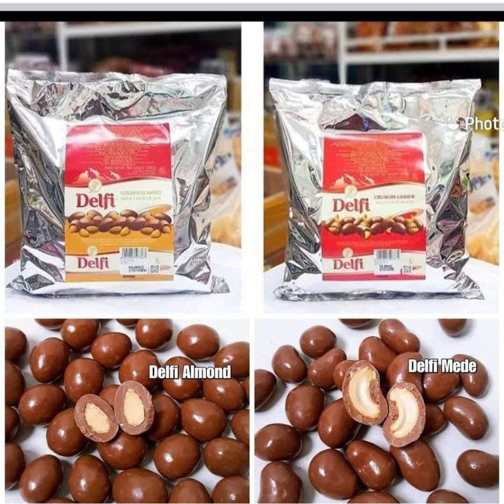 Jual COKLAT DELFI 500GR ALMOND CRUNCHY CASHEW | COKELAT DELFI 500GR ...