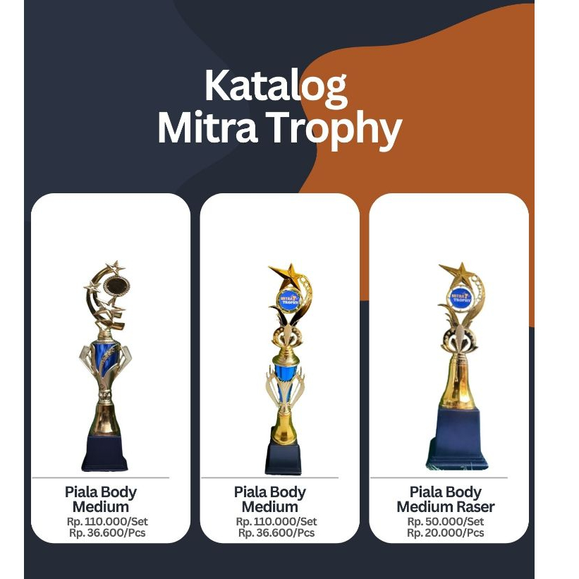 Jual Piala Model Kejuaraan Ukuran Medium | Shopee Indonesia