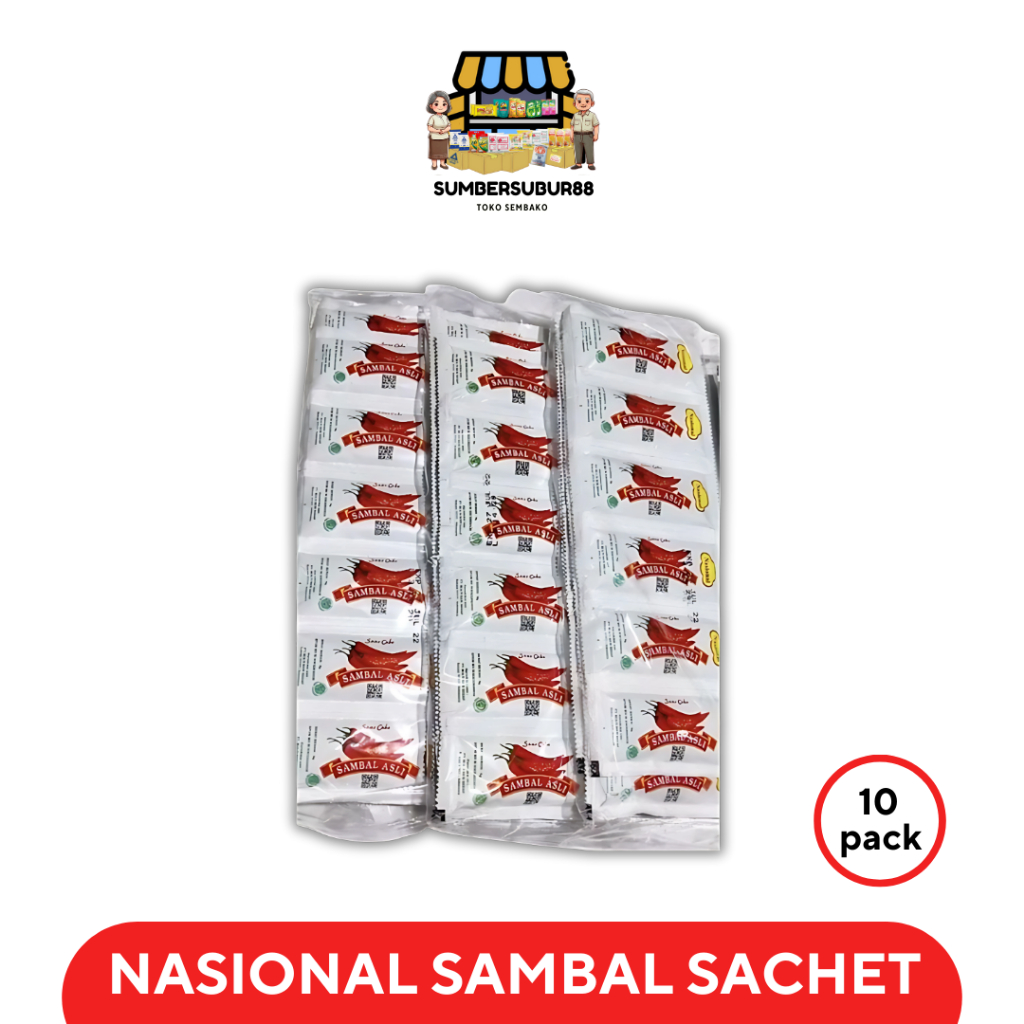 Jual NASIONAL Sambal Sachet [ 10 PAK ] | Shopee Indonesia