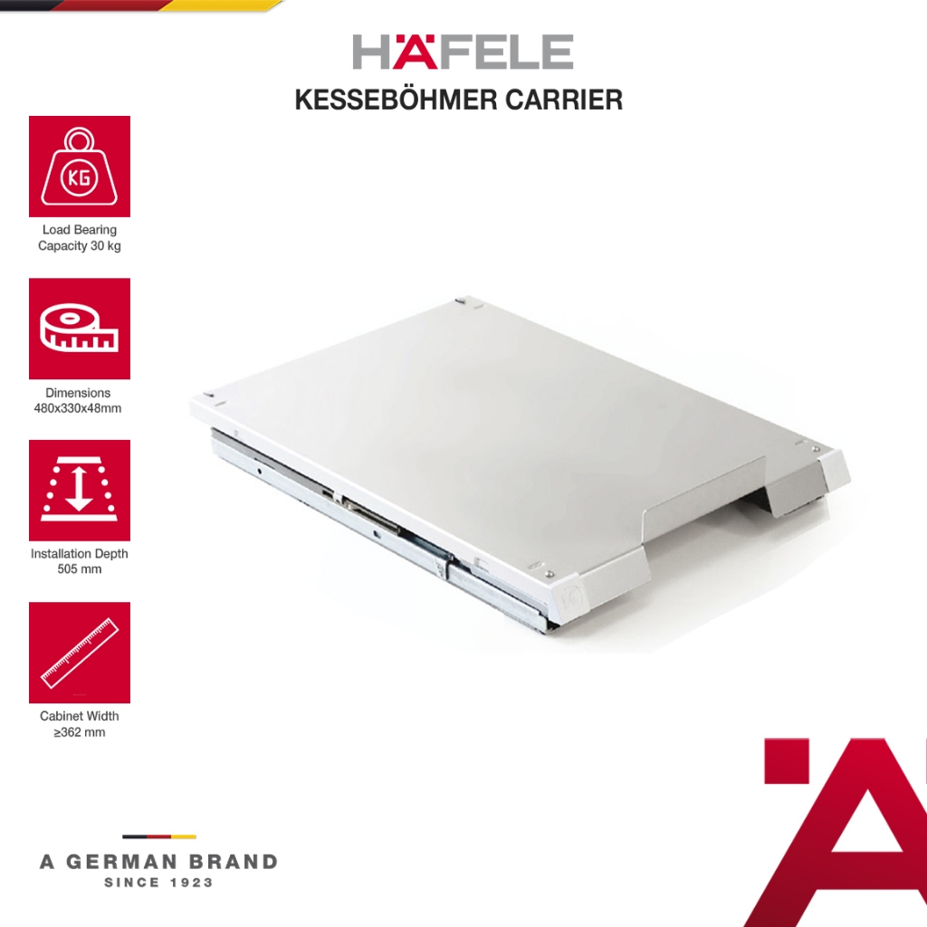 Jual Hafele KessebHmer Rel Sliding Dorongan Tabung Gas - Carrier Base ...