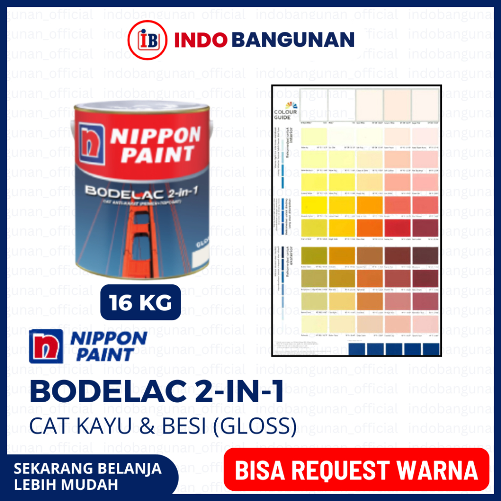 Jual CAT KAYU DAN BESI NIPPON BODELAC 18KG | Shopee Indonesia