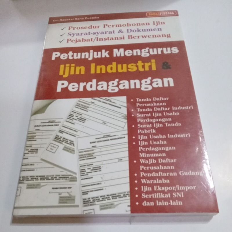 Jual Buku Petunjuk Mengurus Ijin Industri & Perdagangan | Shopee Indonesia