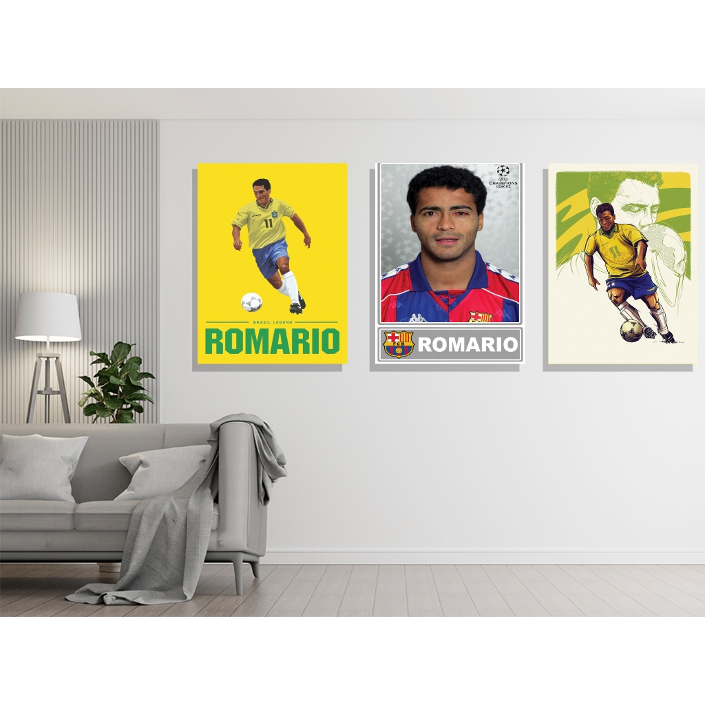 Jual POSTER DINDING SEPAK BOLA ROMARIO | Shopee Indonesia