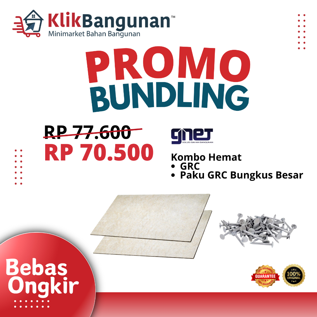 Jual GNET GRC Board + Paku GRC Bungkus Besar - Papan GRC Plafon ...