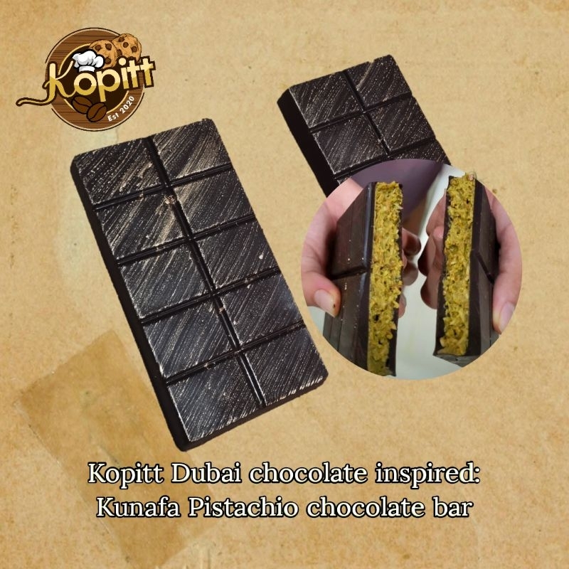 Jual Kunafa Chocolate Bar (inspired by dubai knafe chocolate bar ...