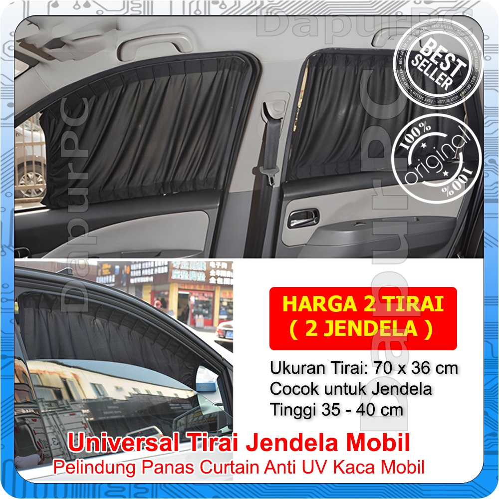 Jual Universal Tirai Jendela Mobil Pelindung Panas Curtain Anti UV Kaca ...