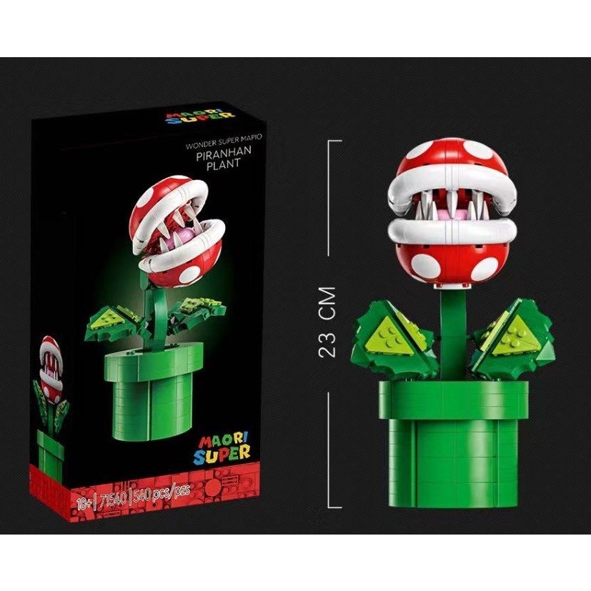 Jual Bricks Piranha Plant Super Mario Mainan Brick Balok Susun | Shopee ...