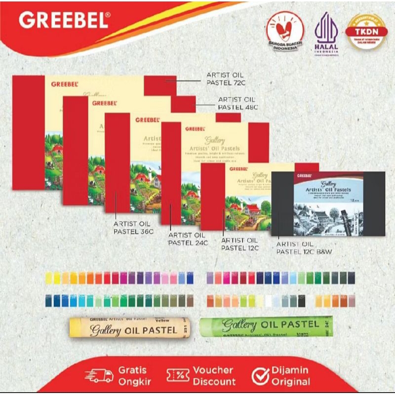 Jual GREEBEL / Crayon Greebel Artist / Krayon ARTIST Oil Pastel ...