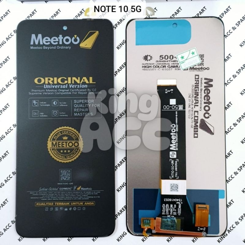 Jual NEW MEETOO LCD TOUCHSCREEN XIAOMI REDMI NOTE 10 5G / NOTE 10T / POCO M3 PRO 4G 5G BLACK ...